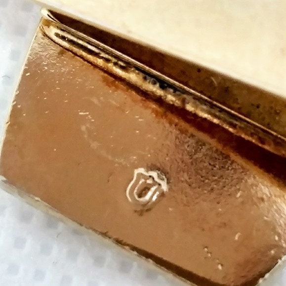 Mid-century F Initial Key Fob Vintage Monogram/ Letter F Key Ring Black ...