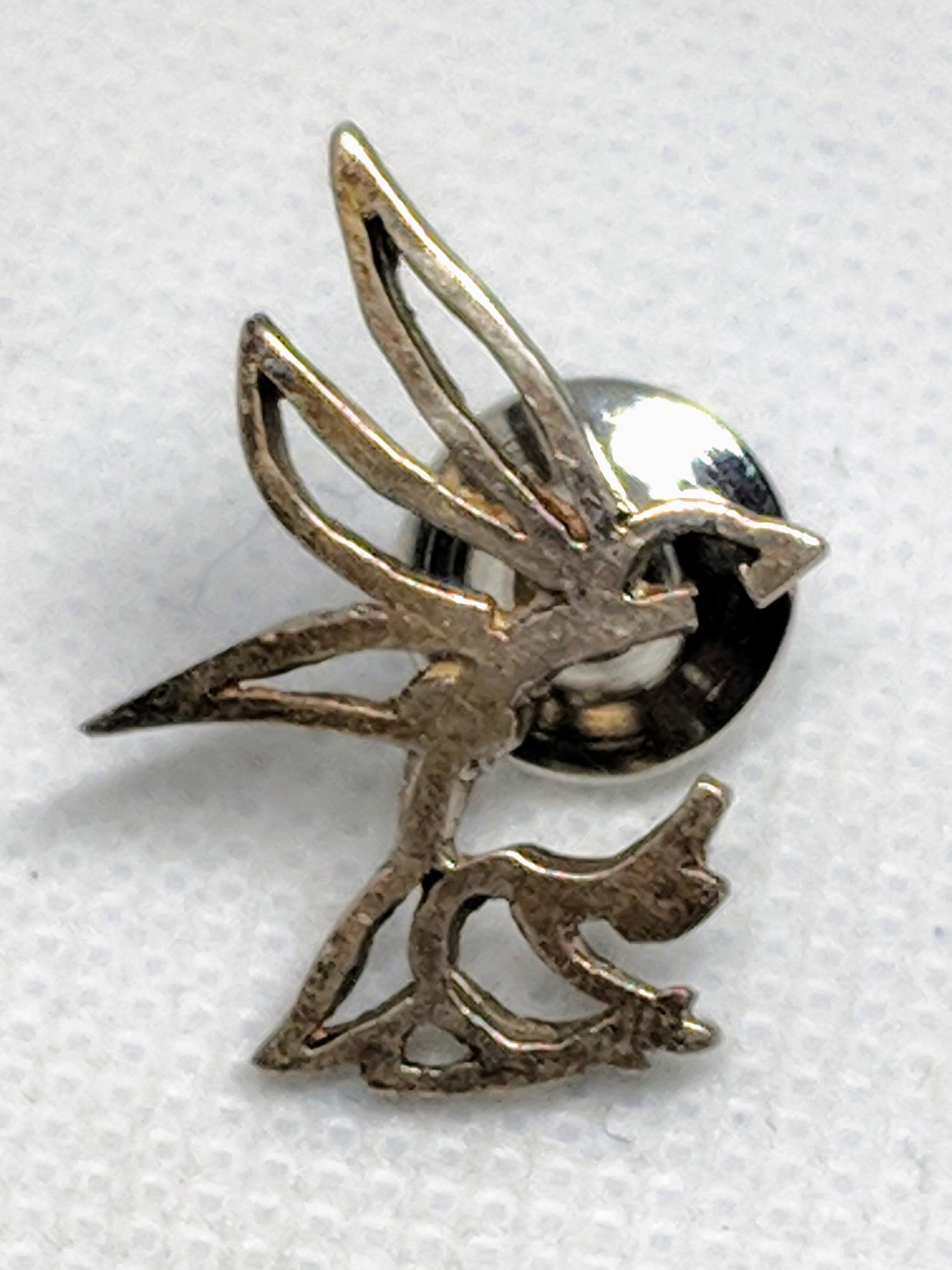 Abstract Bird Lapel Pin, Sterling Silver Vintage Modernist Southwestern ...