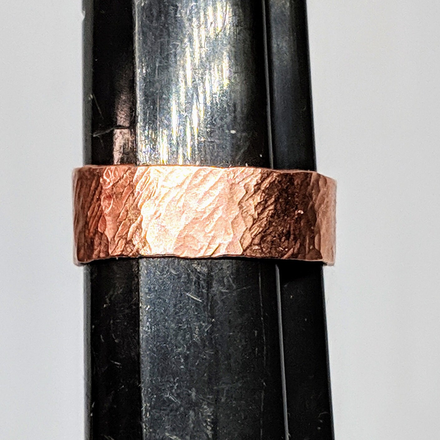 Handcrafted Hammered Copper Band Ring Size 6/ 6.25 - Etsy