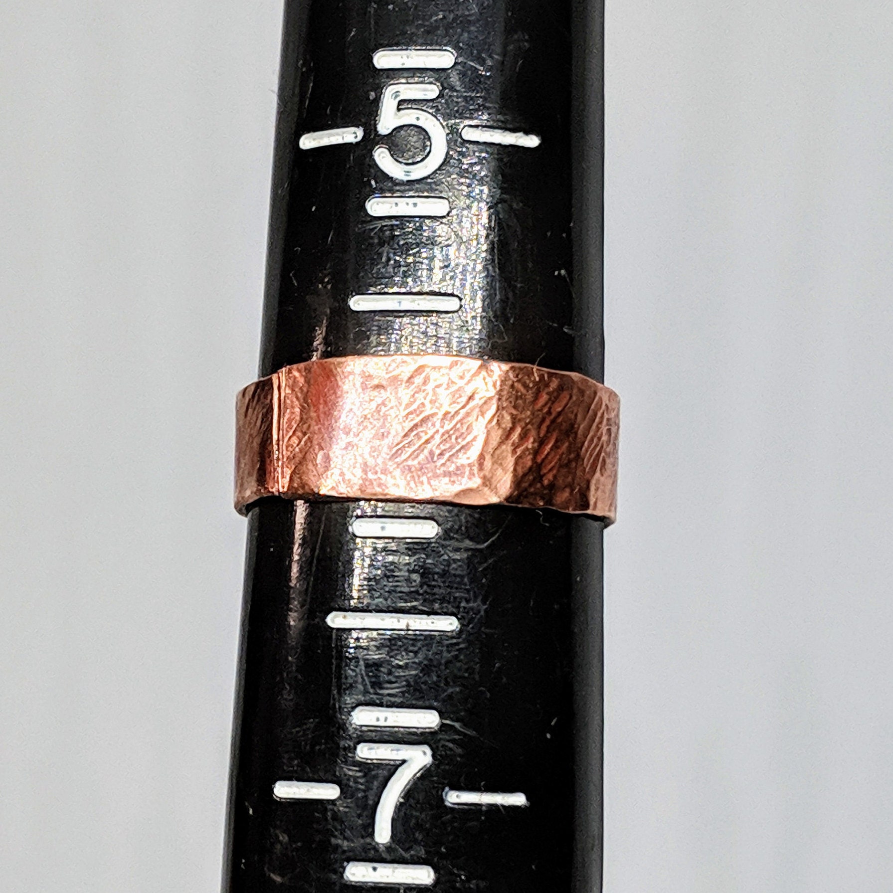 Handcrafted Hammered Copper Band Ring Size 6/ 6.25 - Etsy