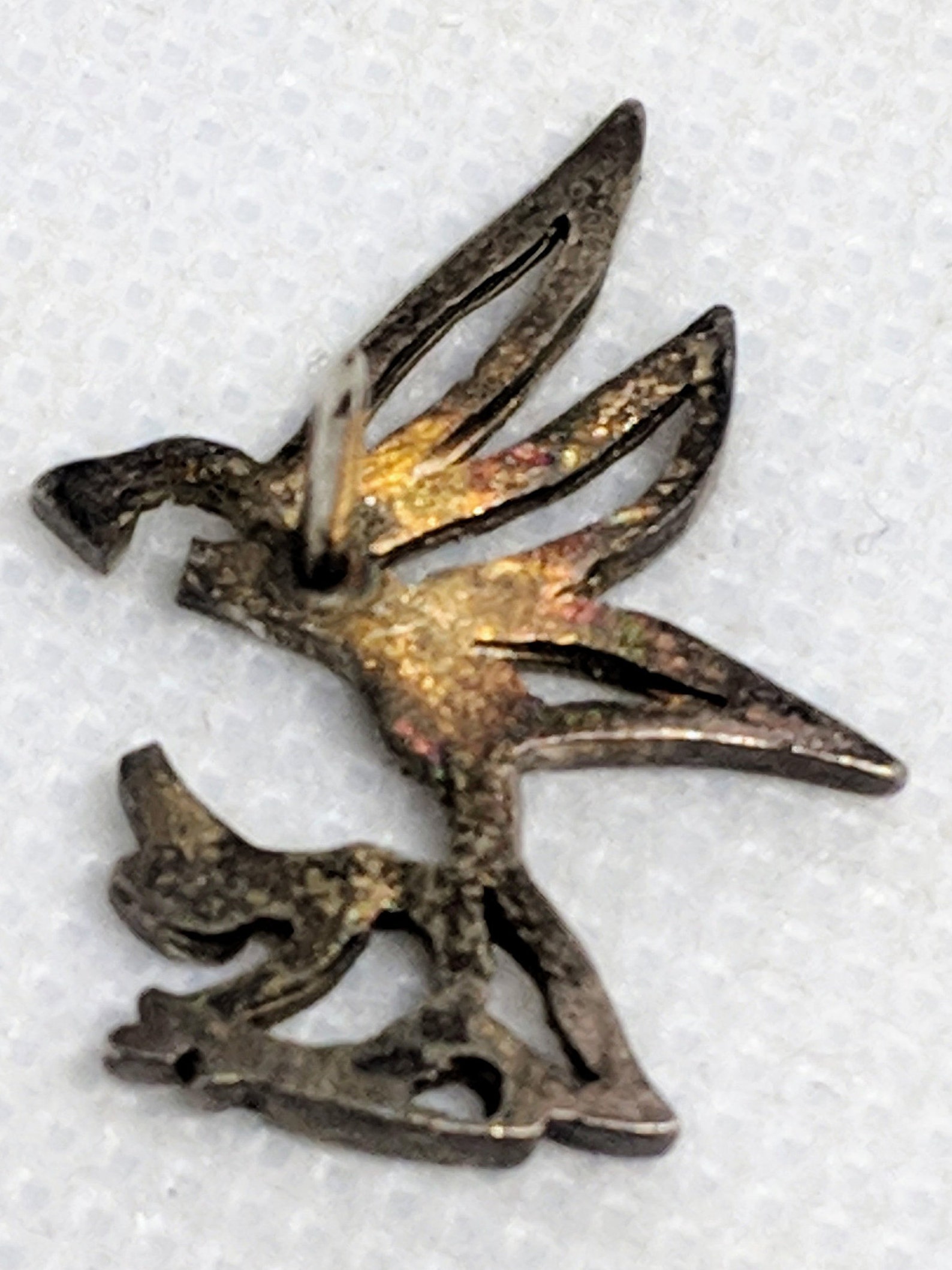 Abstract Bird Lapel Pin, Sterling Silver Vintage Modernist Southwestern ...