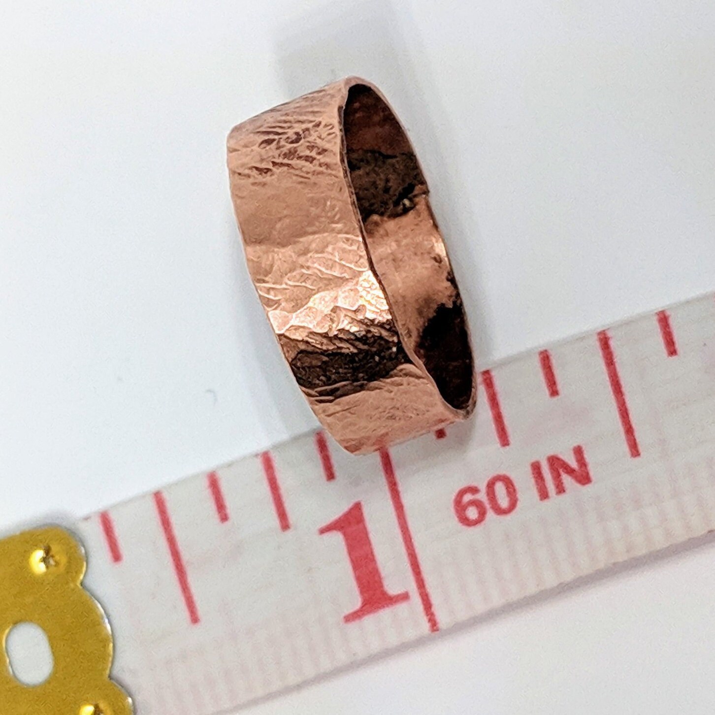 Handcrafted Hammered Copper Band Ring Size 6/ 6.25 - Etsy