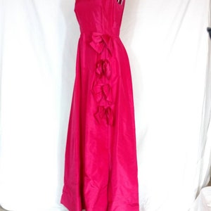 Gorgeous Vintage Berry Colored Long Formal Gown With Bows Women's Small ...