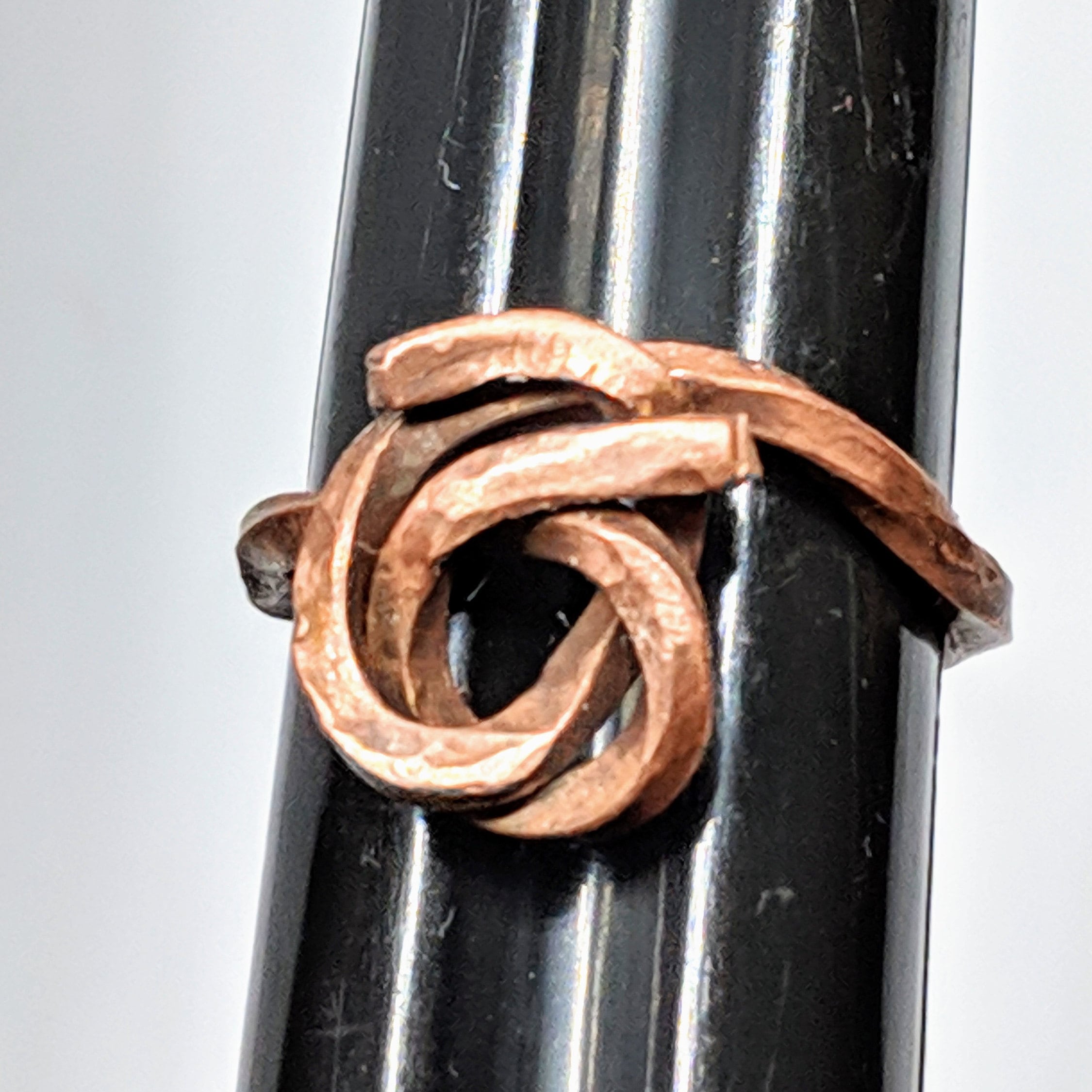 Handcrafted Twisted Copper Knot Ring Size 7.5 - Etsy