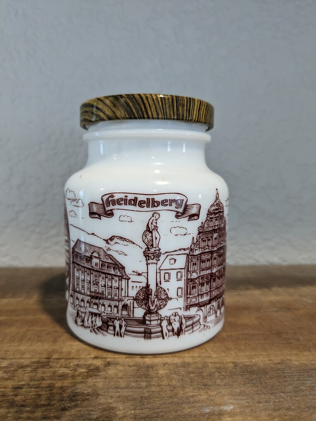 Heidelberg Jar Milk Glass - Etsy