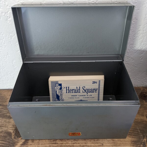 Metal File Box - Etsy