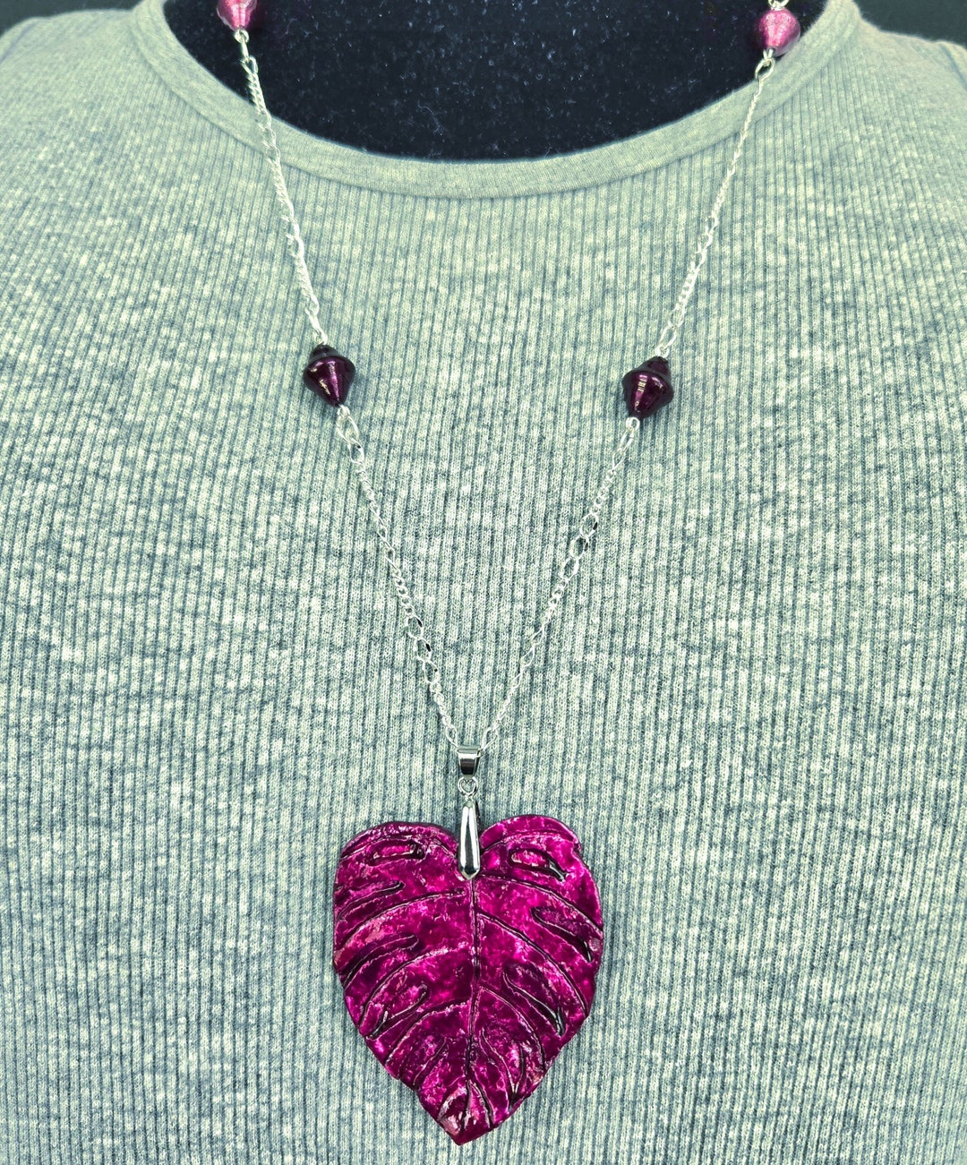 Purple Pressed Paper Set. Handmade Enameled Paper and Pretty Silver ...