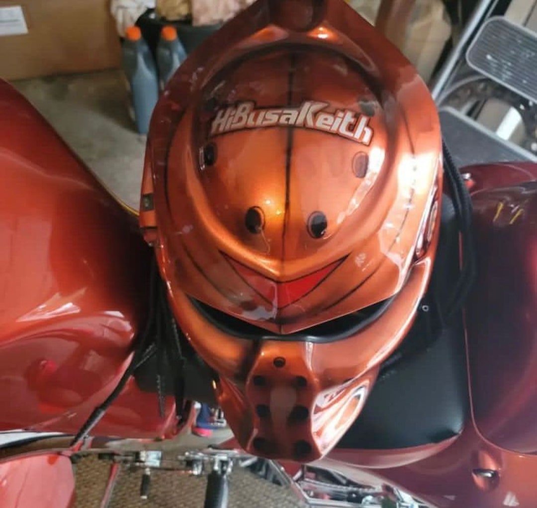 Real Pict Predator Helmet Custom Red - Etsy