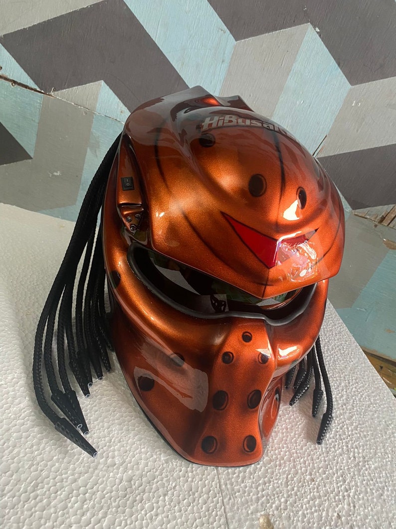 Real Pict Predator Helmet Custom Red - Etsy