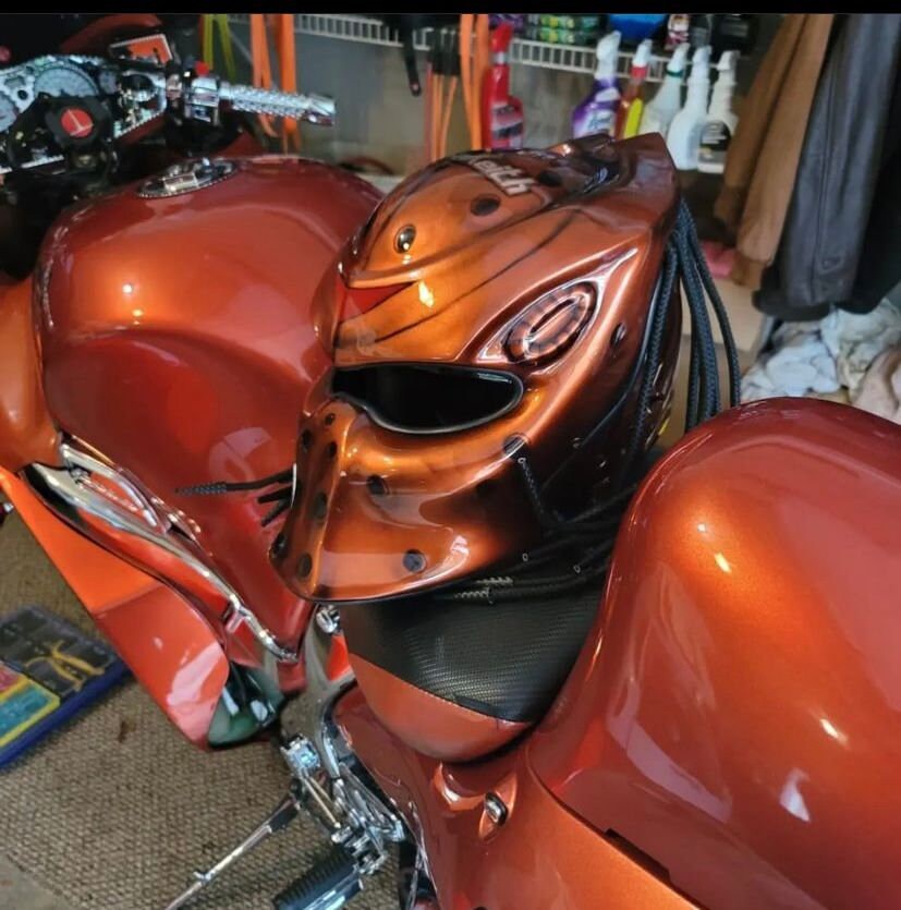 Real Pict Predator Helmet Custom Red - Etsy