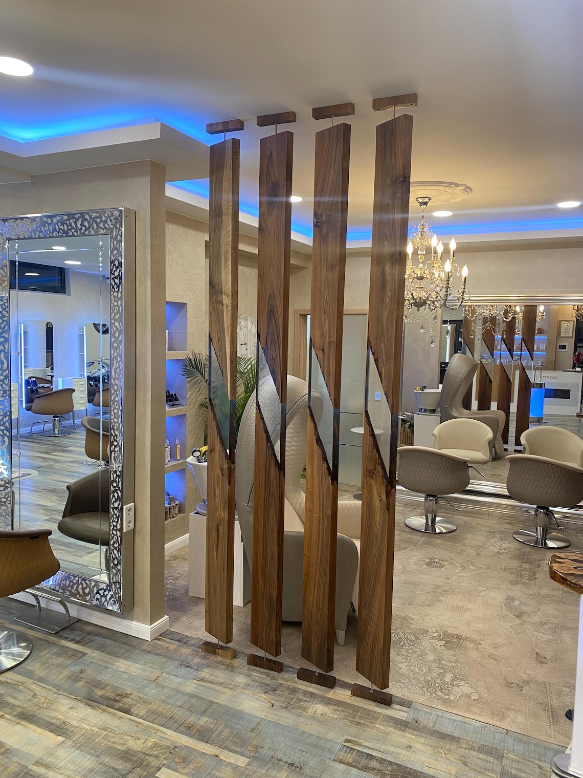 Custom Epoxy Wall Partition, Wooden Resin Room Divider Kit, Epoxy Resin ...