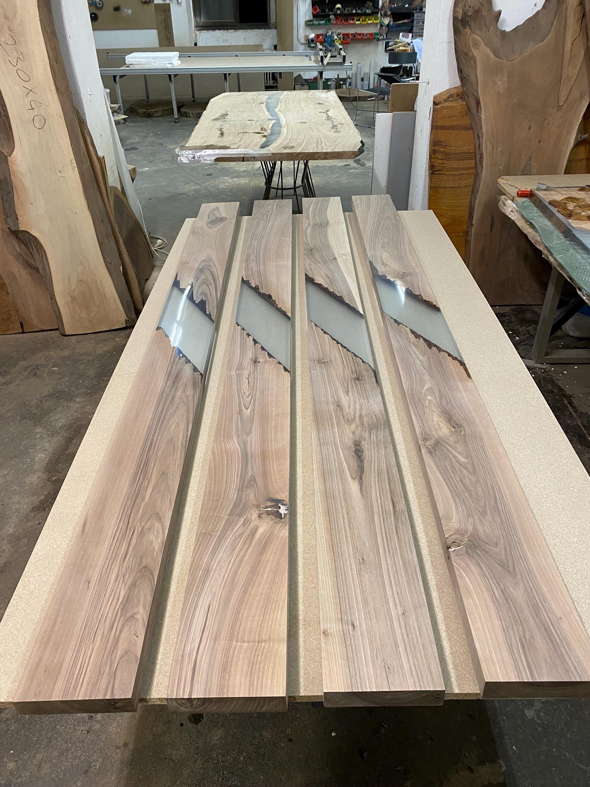 Custom Epoxy Wall Partition, Wooden Resin Room Divider Kit, Epoxy Resin ...