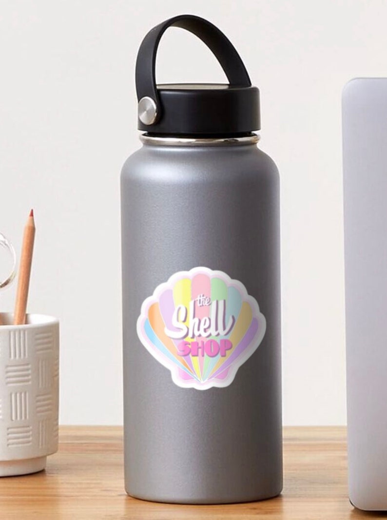 The Shell Shop Sticker the Shell Store Shell Art Seashell Sticker Vsco ...
