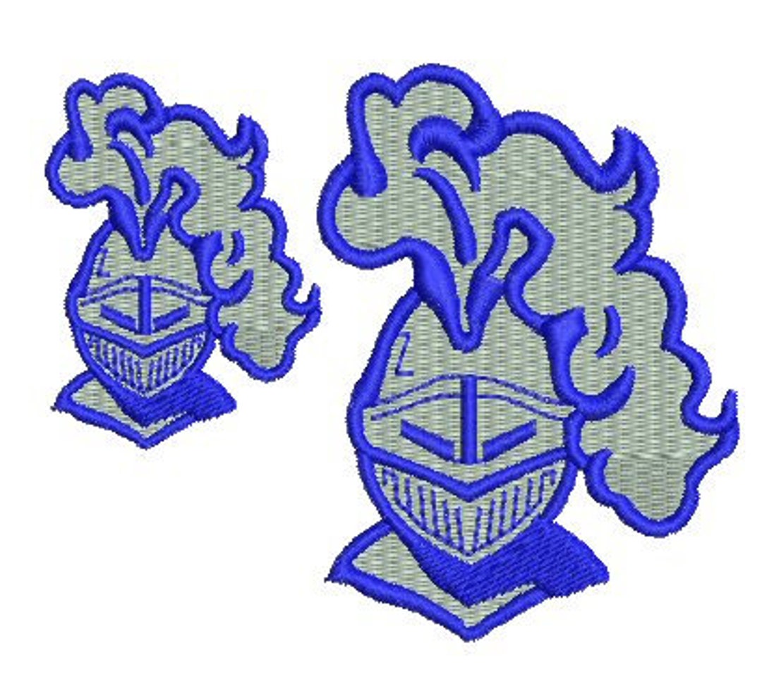 Knight Machine Embroidery Design 2 SIZES Mascot Warrior Spartan Helmet ...