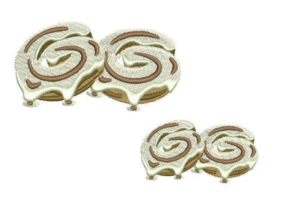 Cinnamon Roll Embroidery Machine Design, Sweet Rolls, Cinnamon Treats ...