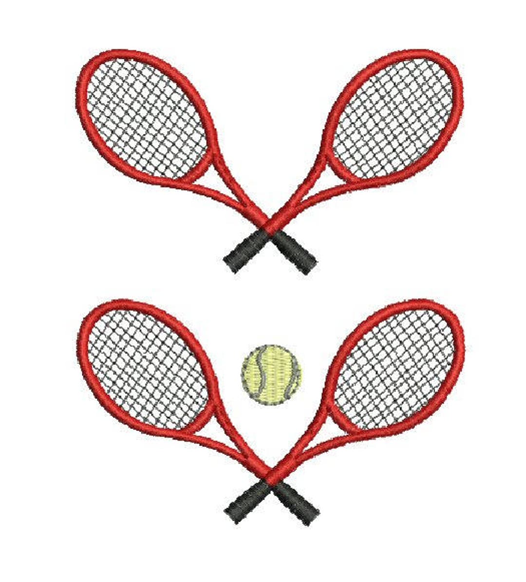 Tennis Racquets Machine Embroidery Designs Sport Net - Etsy