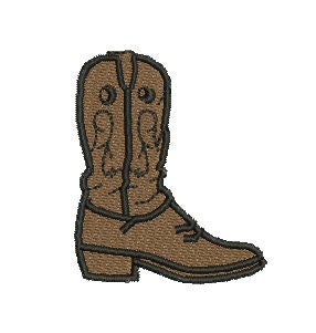 Cowboy Boot Machine Embroidery Design, Western, Shoes, Boots, Country ...