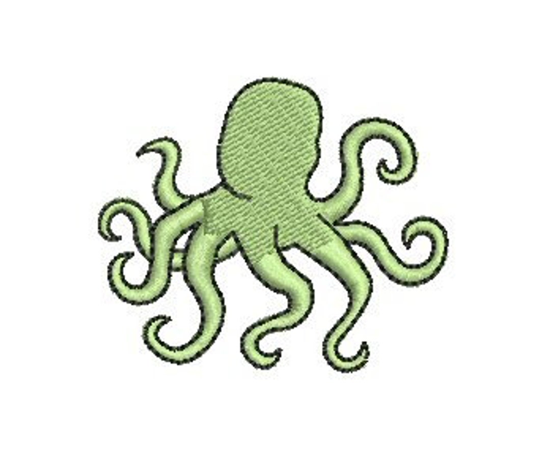 Octopus Machine Embroidery Design Ocean Sea Tropical Island Animal - Etsy