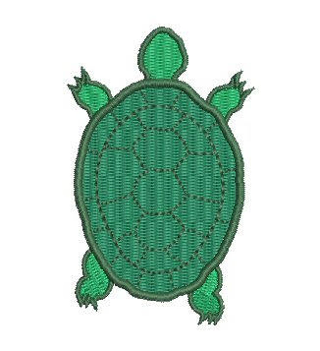 Turtle Machine Embroidery Design Animal Zoo Tortoise - Etsy