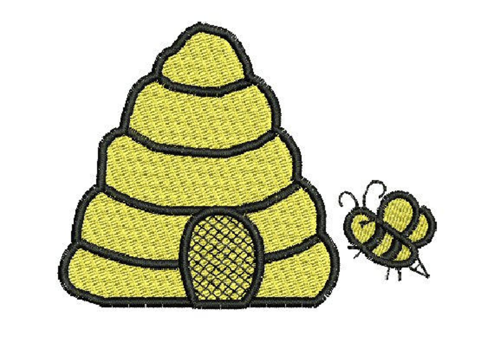 Bee Hive Machine Embroidery Design Honey Animal | Etsy