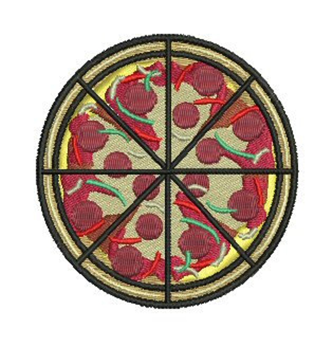 Pizza Machine Embroidery Design Food Party Summer - Etsy