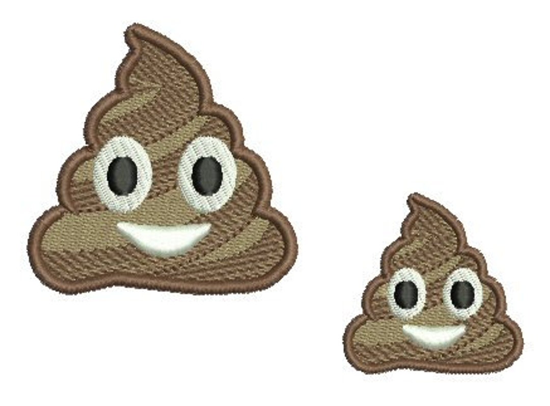 Poop Emoji Machine Embroidery Design, Social Media Emoji, Dog, Fun - Etsy