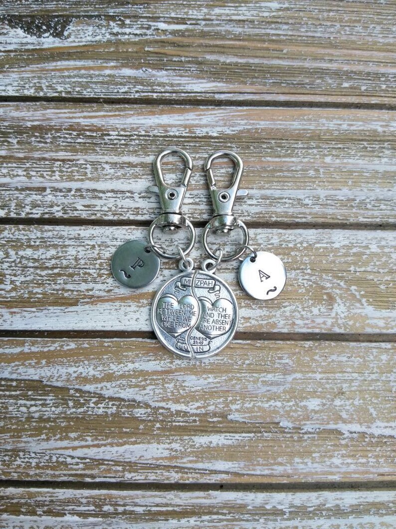 Personalized Couples Key Chain Set. Couples Matching Key Chains. Set of ...