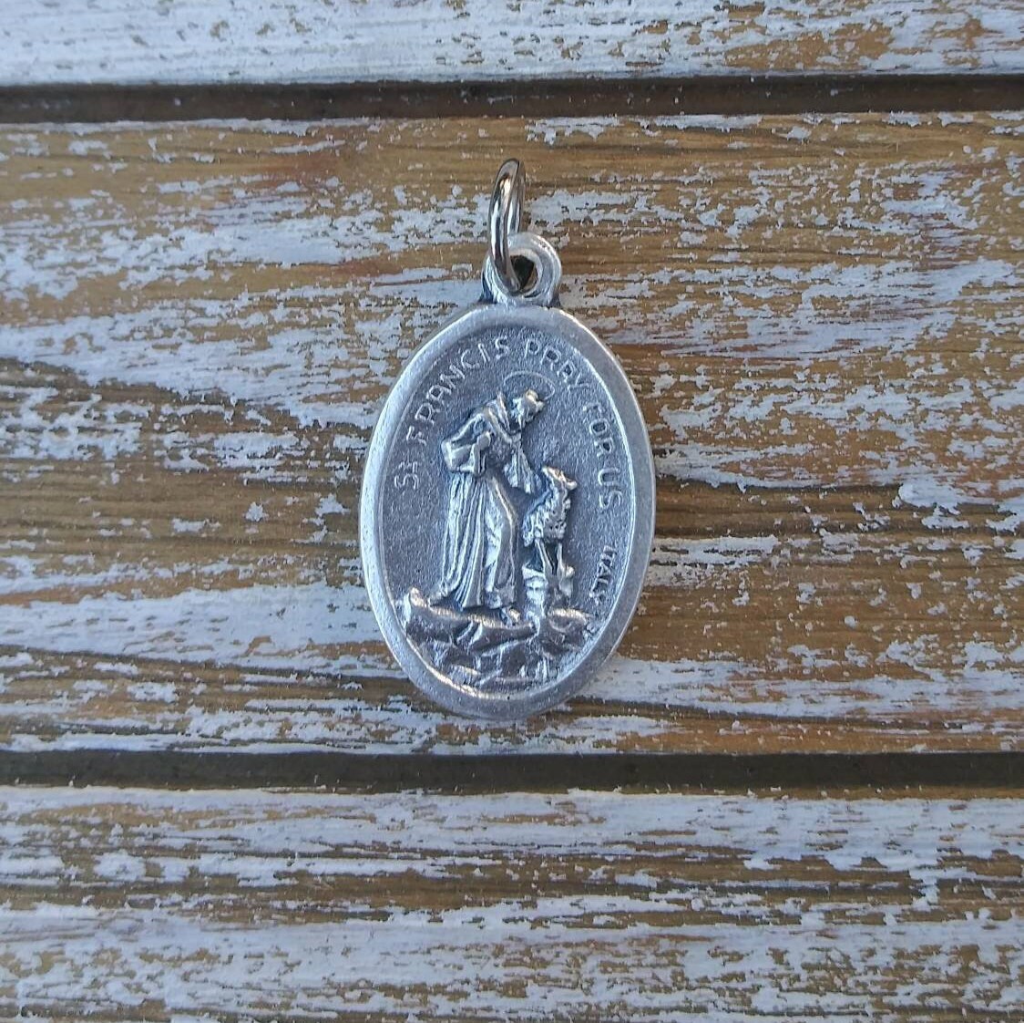 St. Francis of Assisi/ Puega Por Nosotros. Pet Protection Medal. St ...