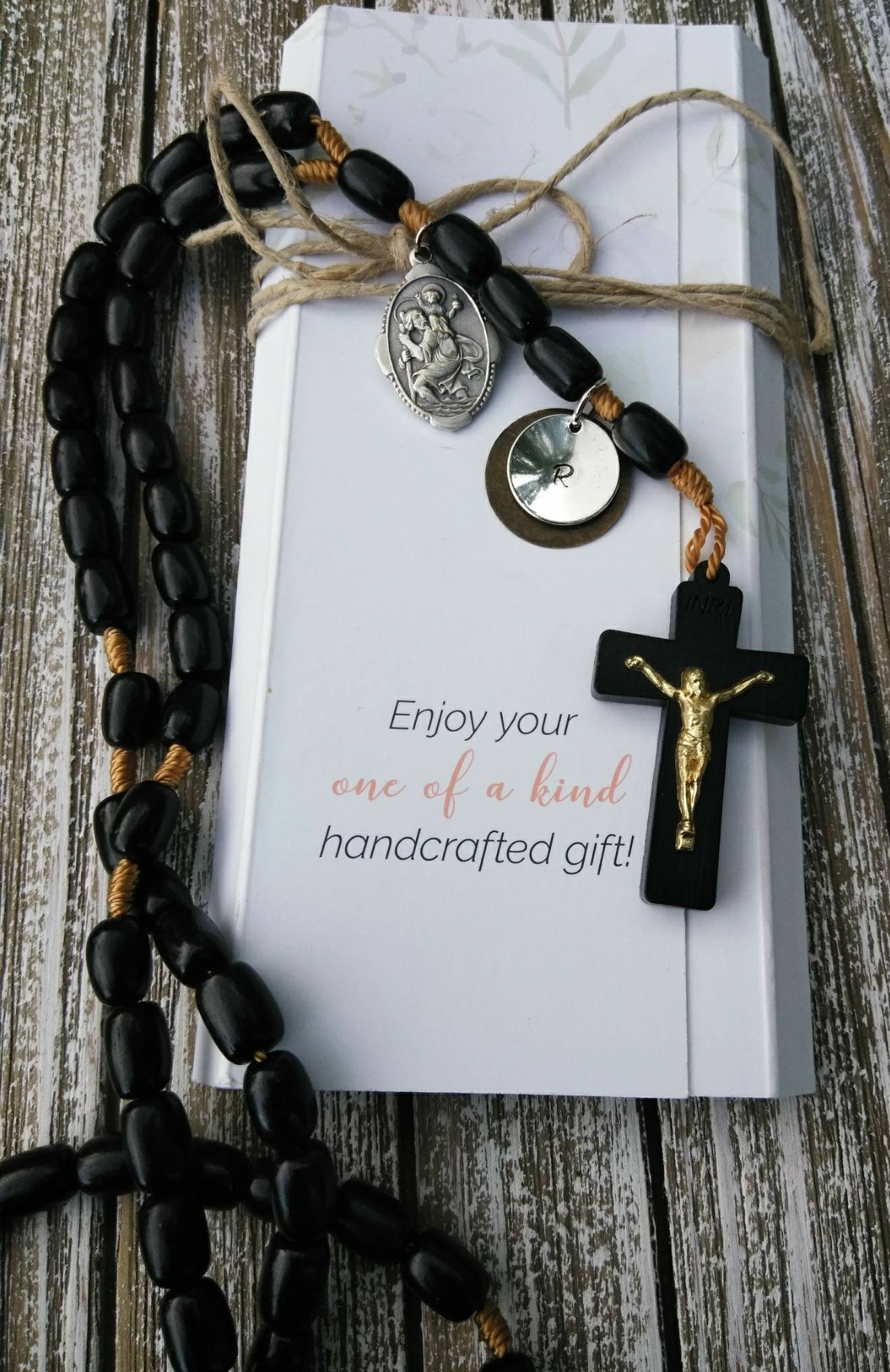Wood Rosary. Traditional Five Decade Personalized Rosary. | Etsy