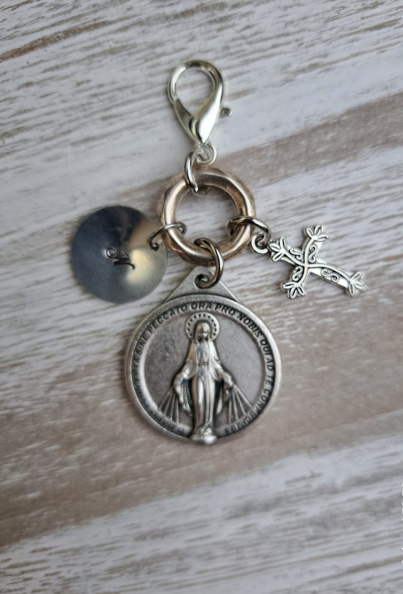 Miraculous Medal Keychain. Catholic Gift. Miraculous Medal ...