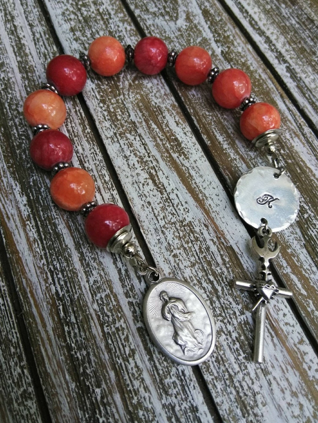 Pocket Rosary. Rosary Bookmark. Baptism Gift. Gift for Godmother. One ...