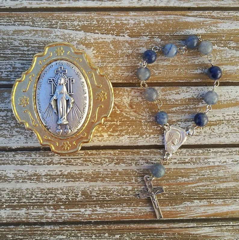Baptism Gift. Rosary Chaplet and Case. Rosary With Keepsake | Etsy