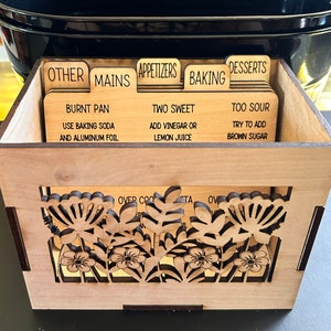 Wildflower Recipe Box - SVG File - Digital File Only - 5mm Only - Etsy