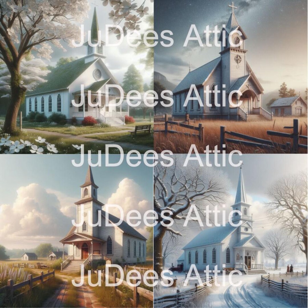 Church Seasons PNG Bundle, Spring, Summer, Winter, Fall (digital ...