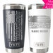 Personalized Yeti Tumbler Patriotic American Flag Hunting - Etsy