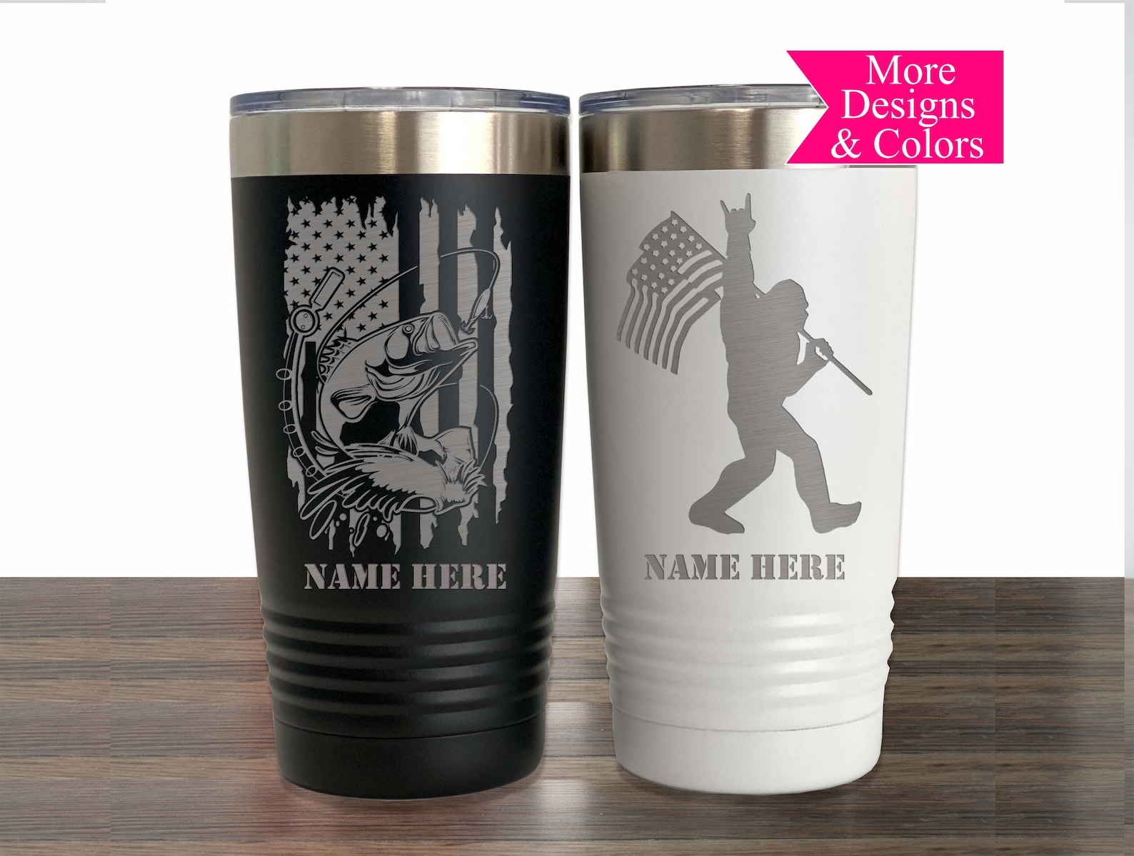 Personalized Yeti Tumbler Patriotic American Flag Hunting - Etsy