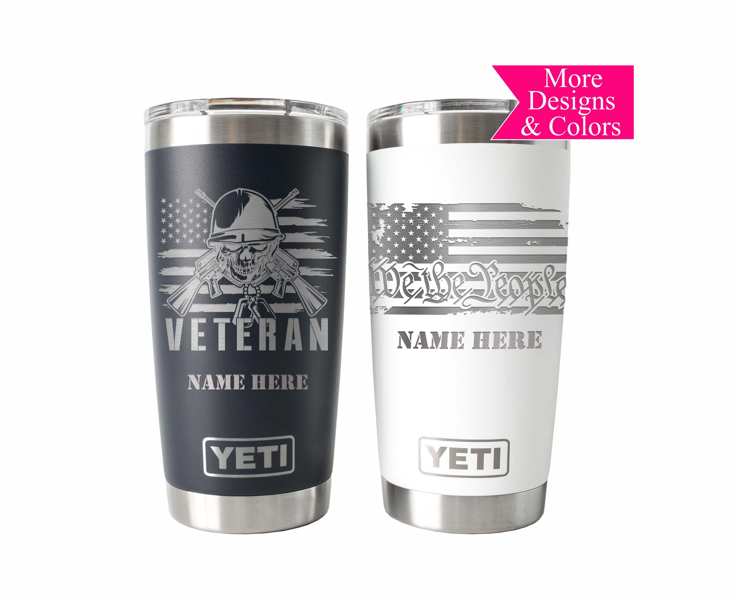 Personalized American Flag Yeti Tumbler, Patriotic 2A Gift - Etsy