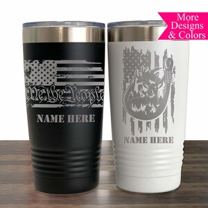 Personalized American Flag Yeti Tumbler, Patriotic Gift - Etsy