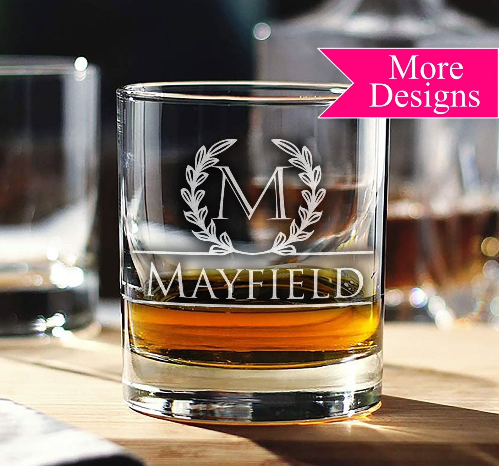 Whiskey Glasses Custom Whiskey Glass Personalized Gift - Etsy