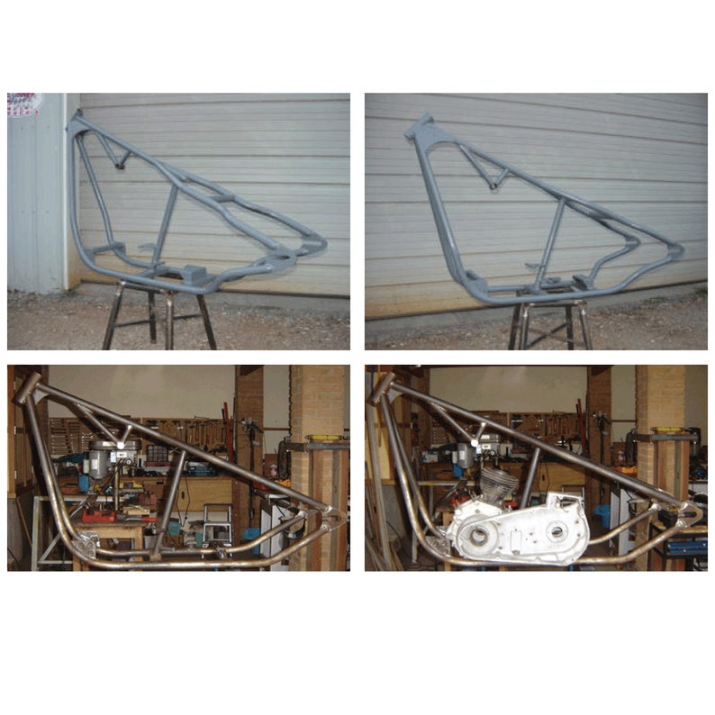 RIGID / Custom Chopper Motorcycle Rigid Frame, Blueprint, Plan 260 ...