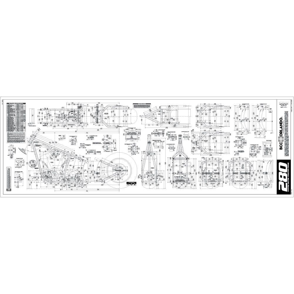 SOFTAIL / Custom Chopper Motorcycle Softail Frame Blueprints - Etsy