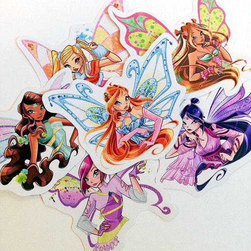 Holographic Fairy Wings Stickers Mixed | Etsy