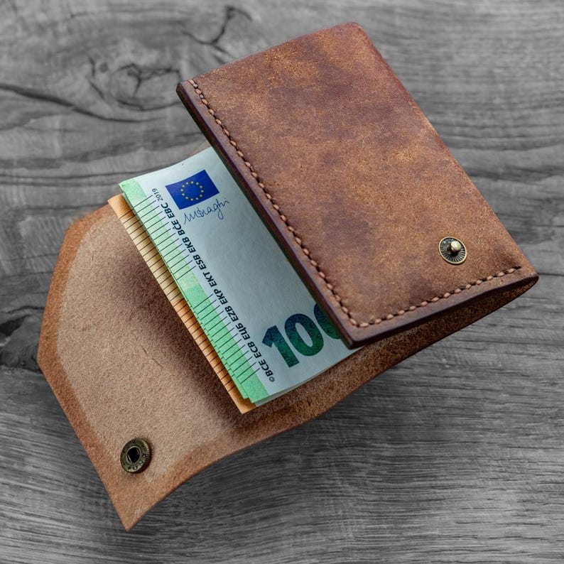Leather Card Holder "coil" Wrap Wallet Digital PDF Template Pattern - Etsy