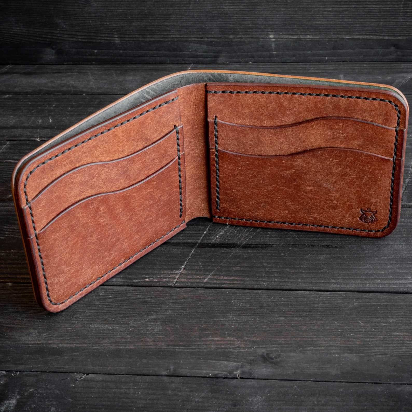 Horween Shell Cordovan Vegetable Tanned Leather Bifold Wallet - Etsy