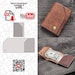 Leather Card Holder "coil" Wrap Wallet Digital PDF Template Pattern - Etsy