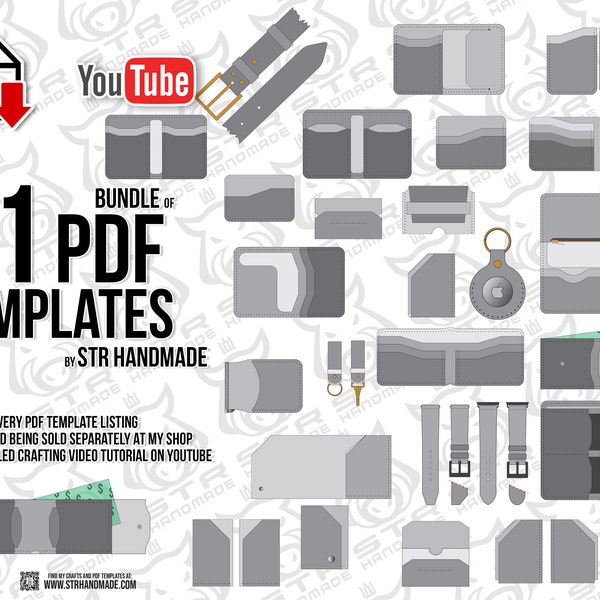 Leather Patterns and Templates - Etsy
