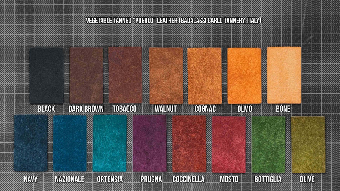 Leather & Thread Colors Available for My Craft Listings - Etsy