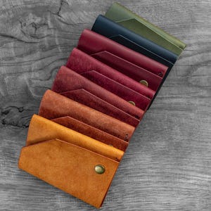 Leather Card Holder "coil" Wrap Wallet Digital PDF Template Pattern - Etsy