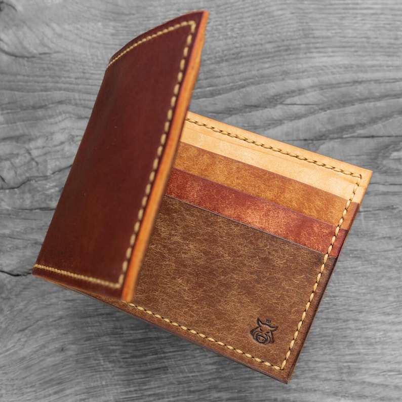 Leather Bifold Wallet "classic" Digital PDF Template Pattern DYI - Etsy