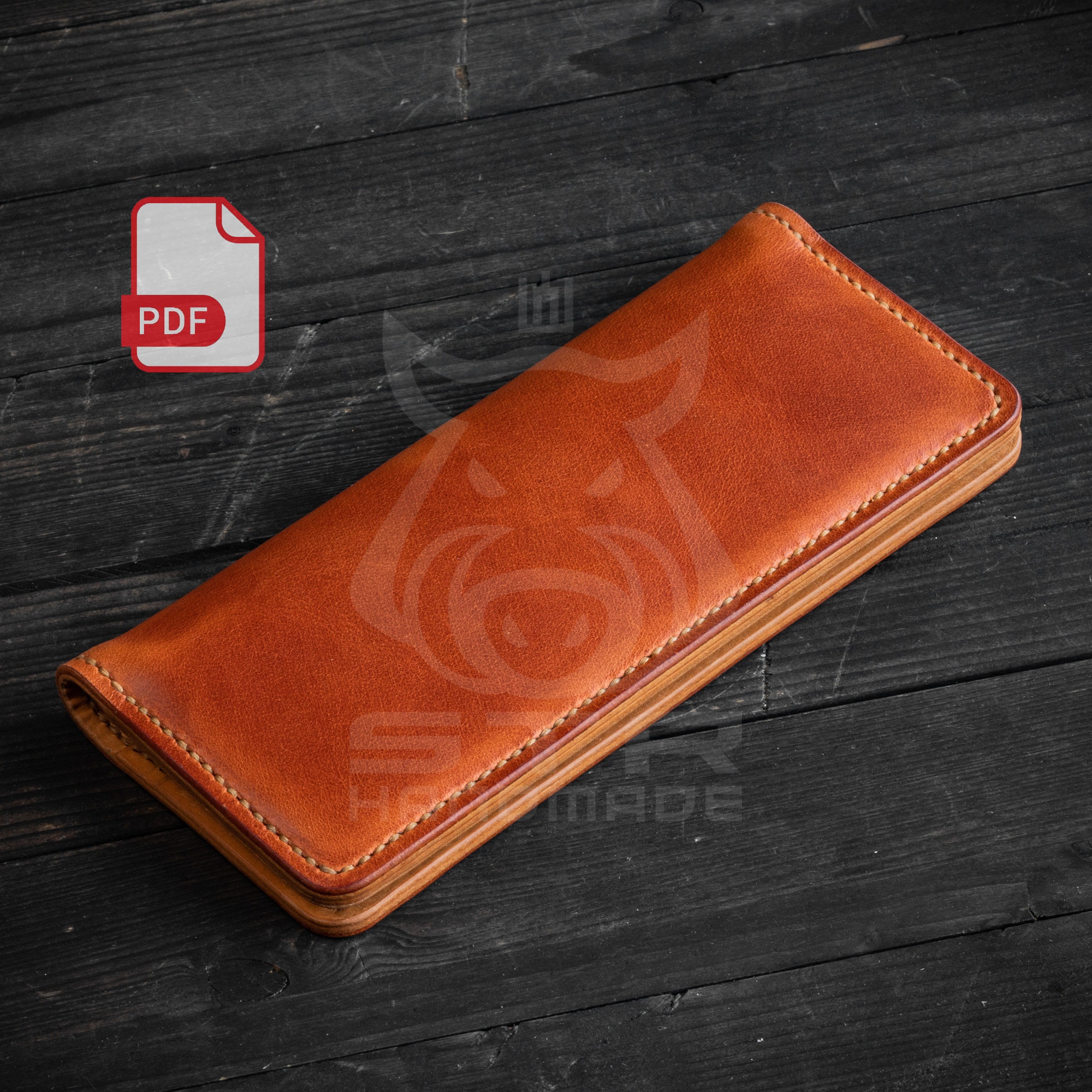 Leather Long Wallet Digital PDF Template Pattern A4 US Letter | Etsy